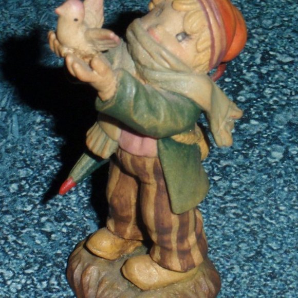 Anri | Art | 3 Anri Hand Carved Wooden Figurine Freedom Bound Boy ...